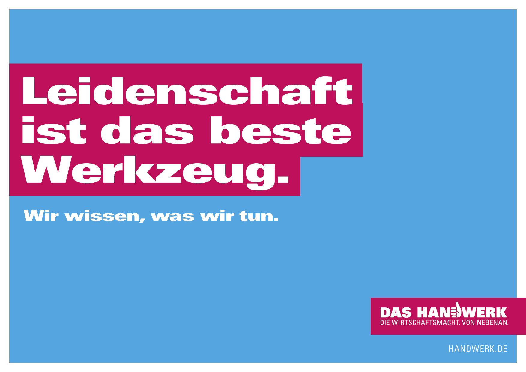 Kampagne zeigt Vielfalt und Stärken des Handwerks - Handwerkskammer ...